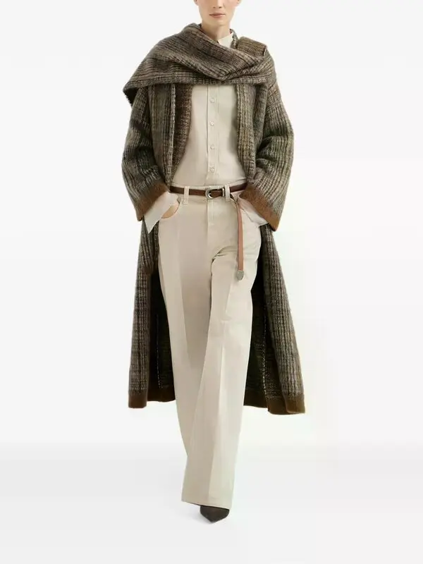 Brunello Cucinelli Dyed-denim Contemporary Loose Trousers - Neutrals