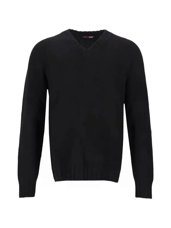 LA ROSE V-neck Knitted Sweater