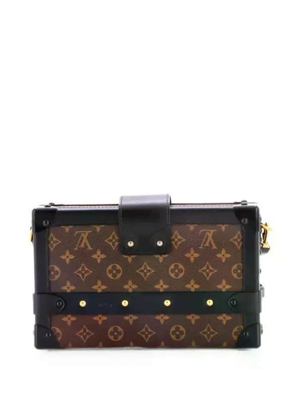 LOUIS VUITTON Petite Malle Monogram Canvas Clutch Bag