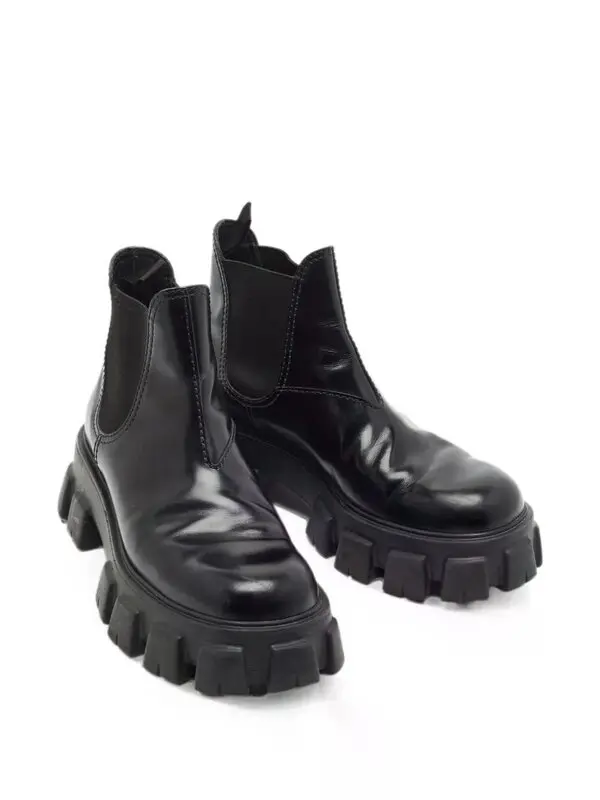 Prada Monolith Lug-sole Chelsea Boots