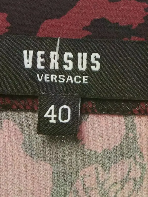 VERSUS Versace Leopard Print Midi Dress - Red