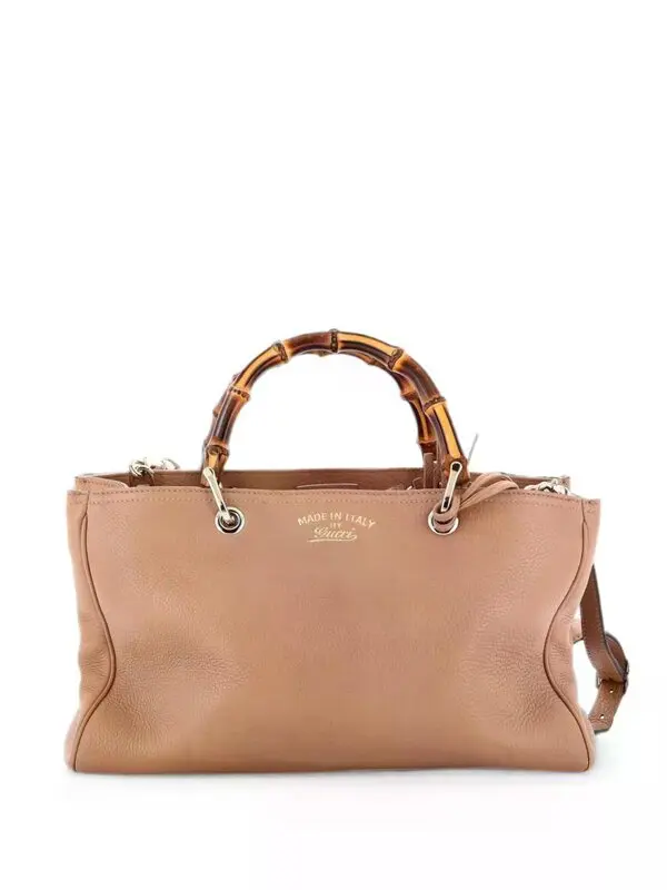Gucci Bamboo Shopper Leather Medium Tote Bag