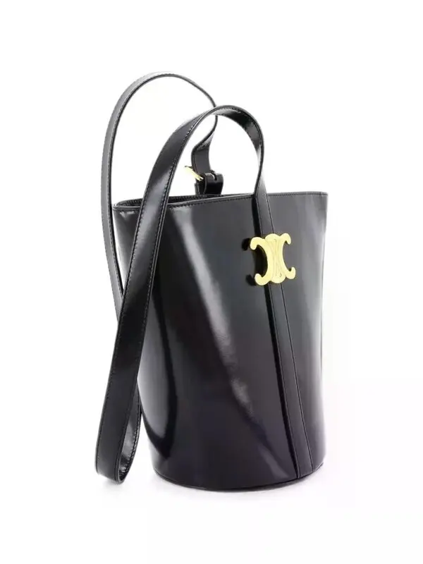 Celine Triomph Leather Small Bucket Bag