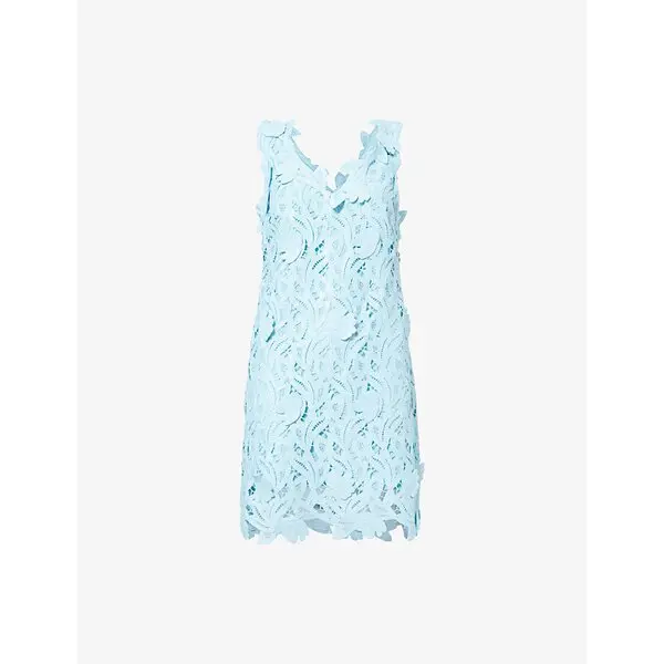 Simkhai Raina Sequin Woven Mini Dress - Pool