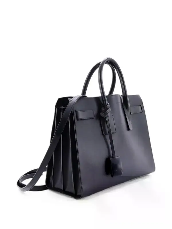 Saint Laurent Sac De Jour Nm Bag Leather Tote - Blue