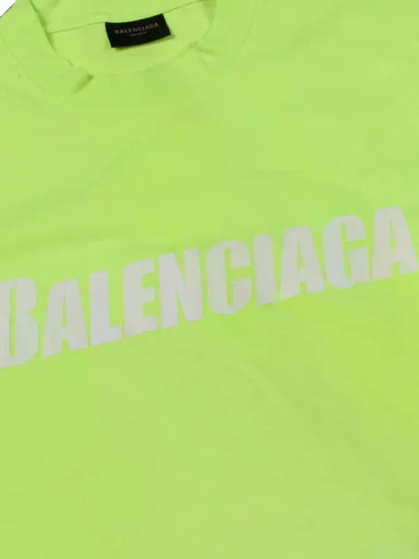Balenciaga 2020s Logo Print Cotton T-shirt