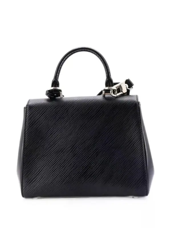 LOUIS VUITTON Cluny Epi Leather Mini Satchel Top Handle Bag - Black