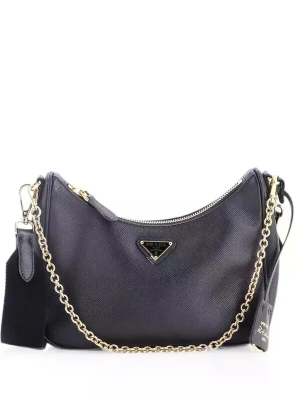 Prada Re-edition 2005 Shoulder Bag Saffiano Leather - Black