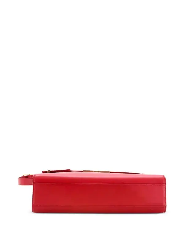 Saint Laurent Manhattan Leather Medium Shoulder Bag - Red