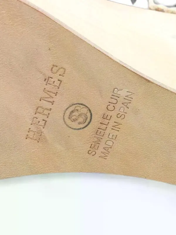 Hermès Ankle Strap Wedge Sandals