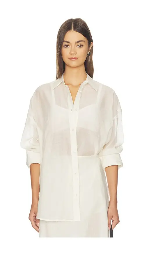 BY MALENE BIRGER Derris Soft Organza Shirt - White