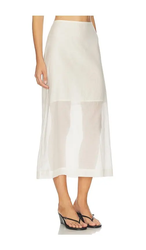 BY MALENE BIRGER Esta Soft Organza Skirt - White