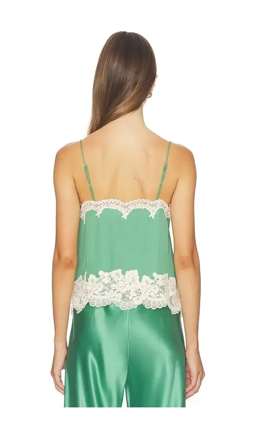 Cami Nyc Maiya Lace-trimmed Chiffon Camisole - Green