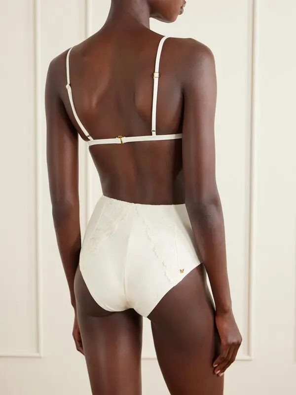 Kiki De Montparnasse Juliette Embroidered Bikini Top