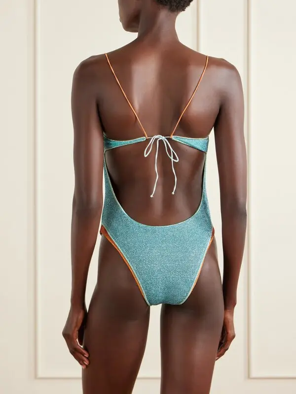 Oseree Lumiere Double Metallic Balconette Swimsuit