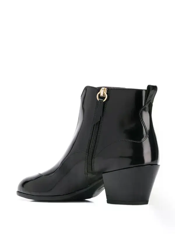 Hogan Zip Up Ankle Boots