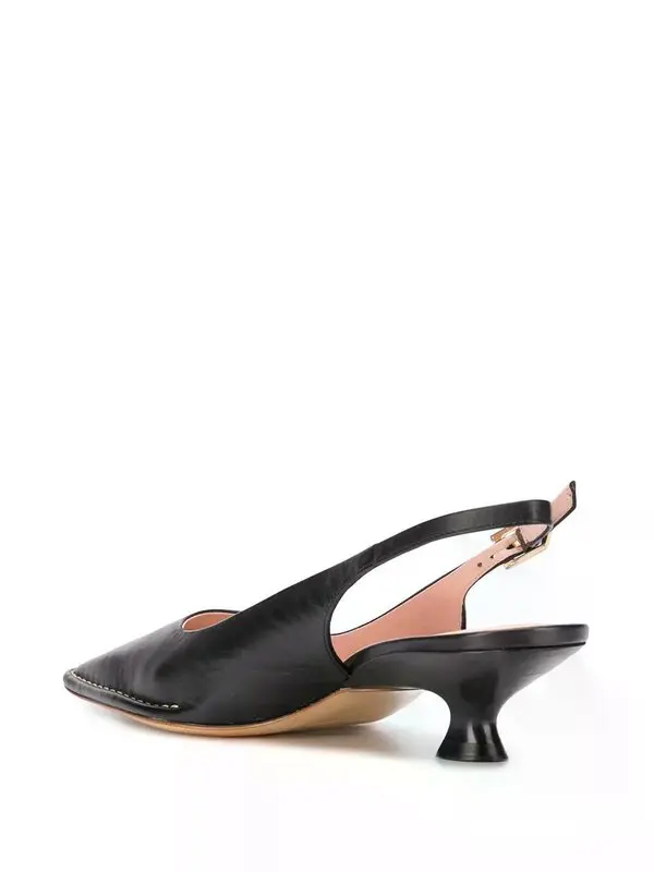 TOD'S Leather Slingback Pumps With Buckle Fastening