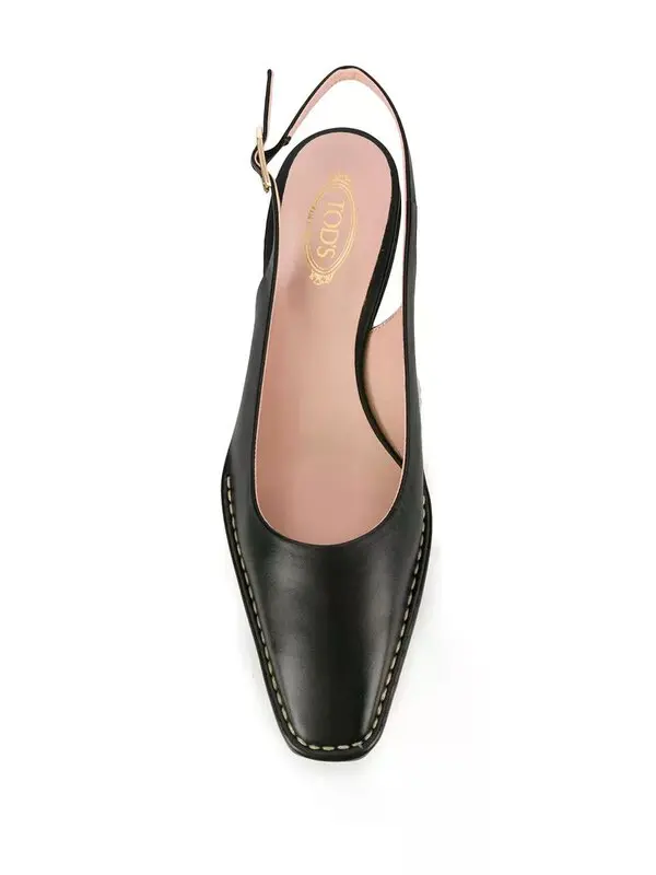 TOD'S Leather Slingback Pumps With Buckle Fastening