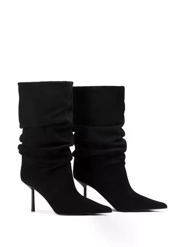 LE SILLA Bella Slouchy Stiletto Boots - Black