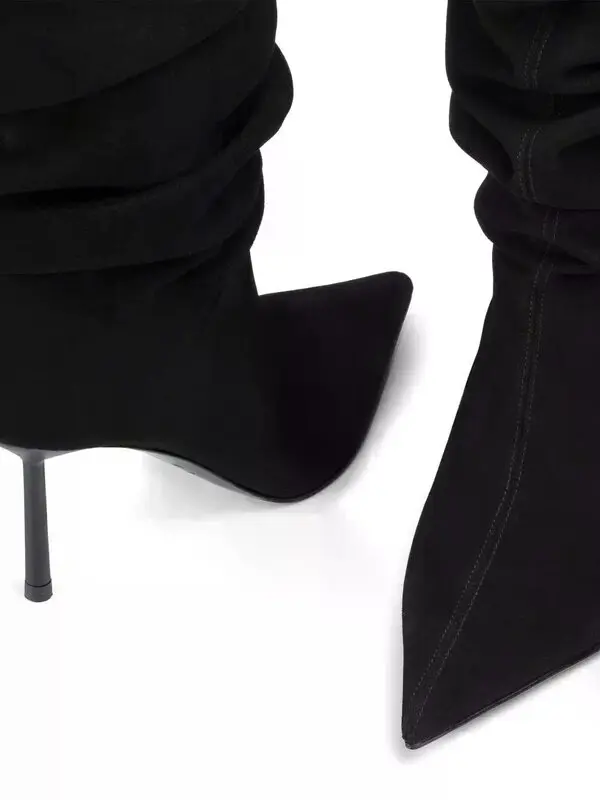 LE SILLA Bella Slouchy Stiletto Boots - Black
