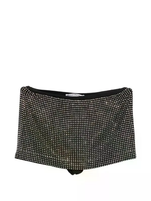 Alexander Wang Crystal Embellished Shorts - Black