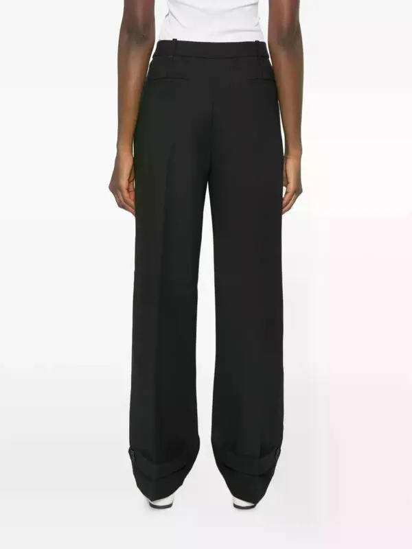 Stine Goya Pressed-crease Trousers With Buttoned Cuffs