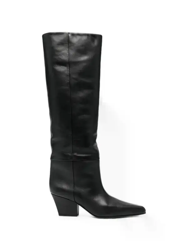 Paris Texas Jane Pointed-toe Knee-high Boots - Black