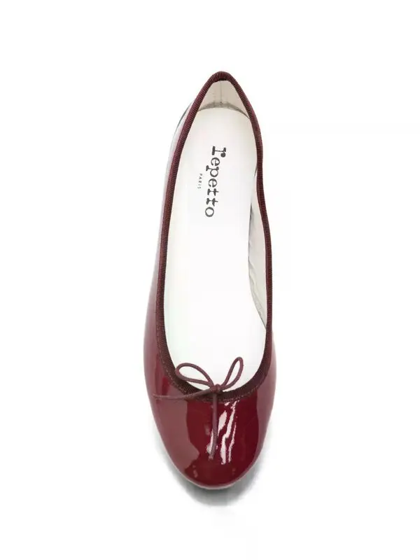 Repetto Burgundy Bow Detail Pumps