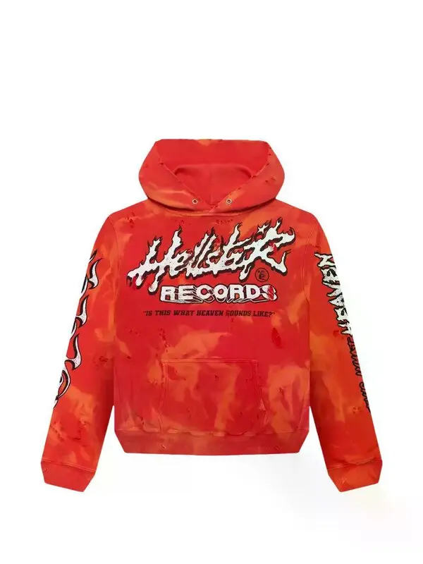 HELLSTAR Distressed Graphic Hoodie