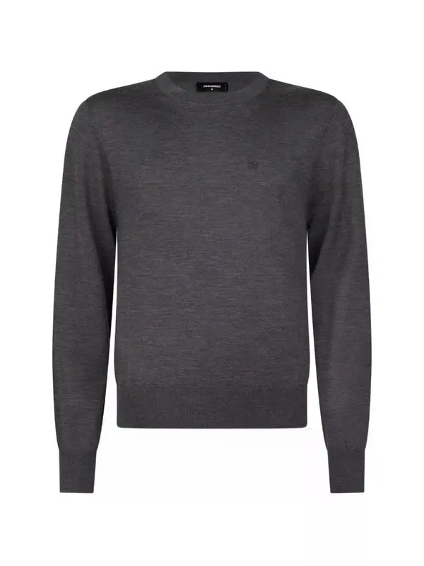 Dsquared2 Virgin Wool Upside-down Logo Pullover