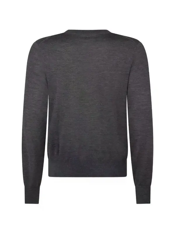 Dsquared2 Virgin Wool Upside-down Logo Pullover