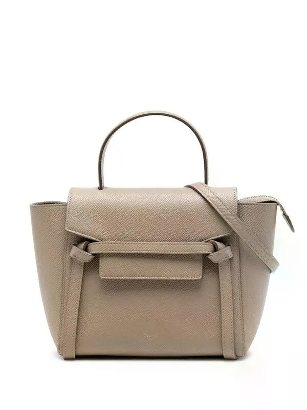 Celine Nano Grained Calfskin Belt Bag Satchel - Brown