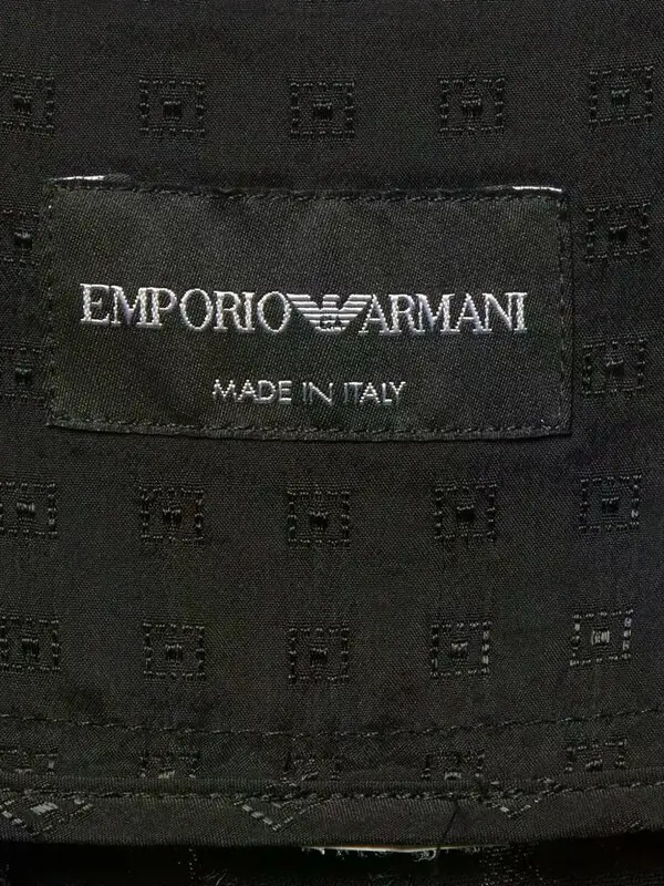 Emporio Armani Belted Crepe Trousers