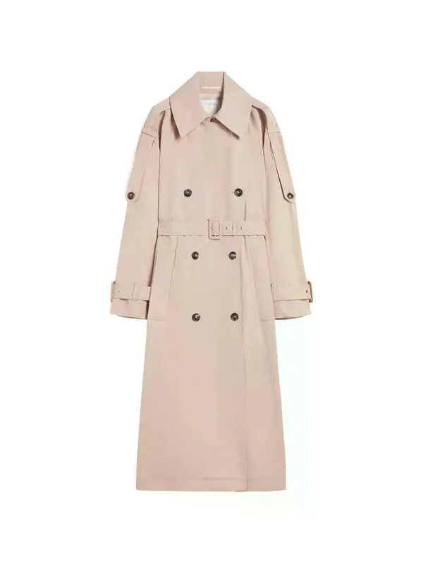 Max Mara Double-breasted Belted Trench Coat - Neutrals