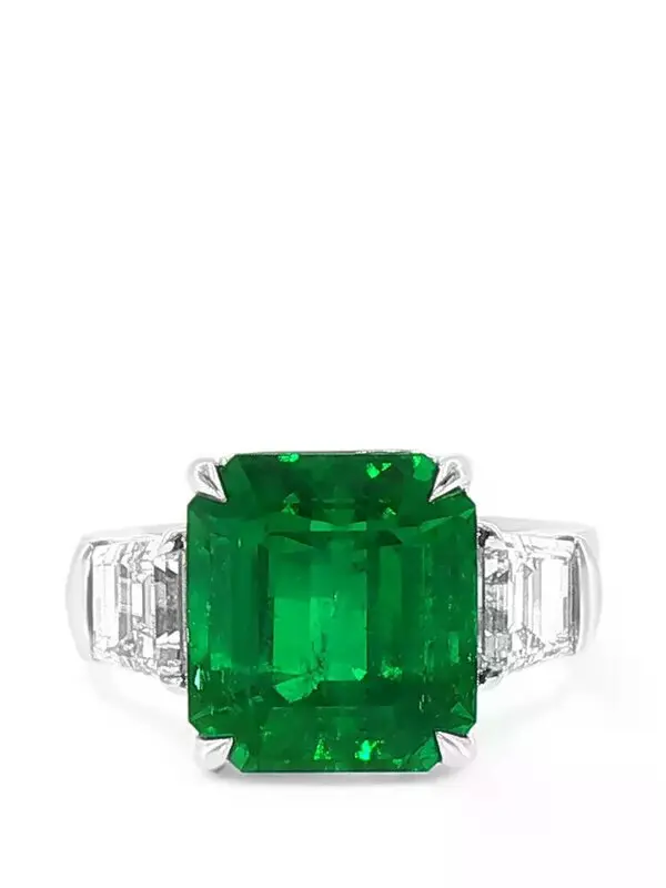 HYT JEWELRY Emerald And Diamond Ring