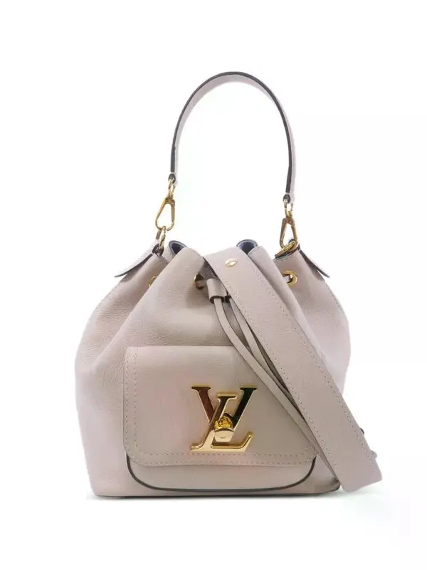 LOUIS VUITTON Lockme Bucket Bag - Neutrals
