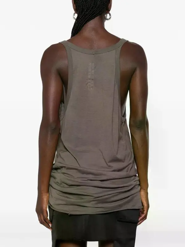 Rick Owens Sleeveless Racer Back Tank Top - Grey