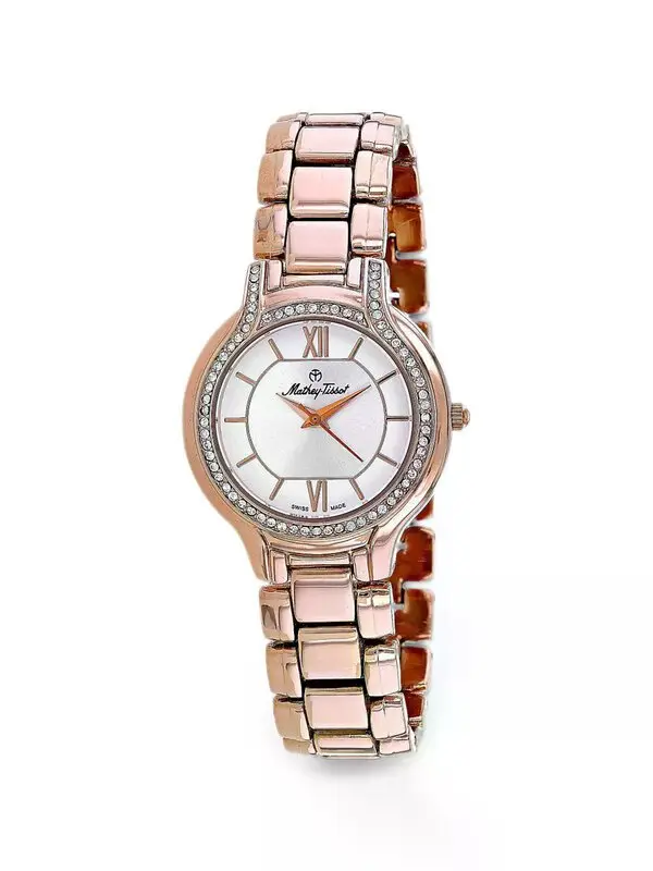 MATHEY TISSOT 32mm Crystal-embellished Watch - Silver