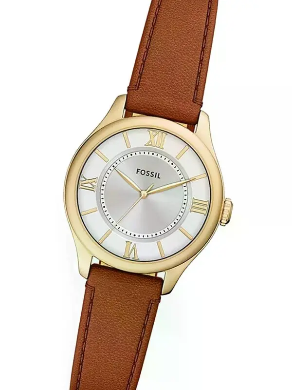 Fossil Gilmore Leather-strap Watch