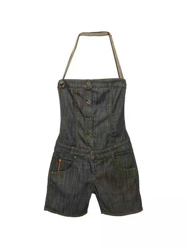 Hugo Boss Denim Playsuit - Blue