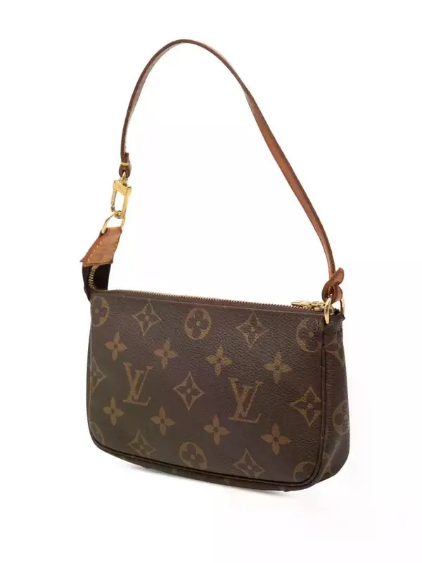 LOUIS VUITTON 2005 Monogram Mini Pochette Accessories Handbag