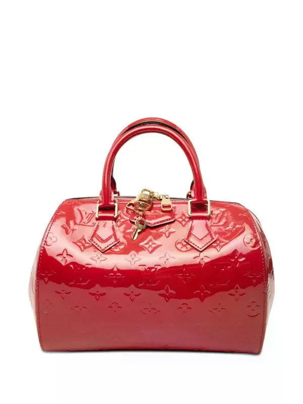 LOUIS VUITTON Monogram Vernis Montana Handbag - Red