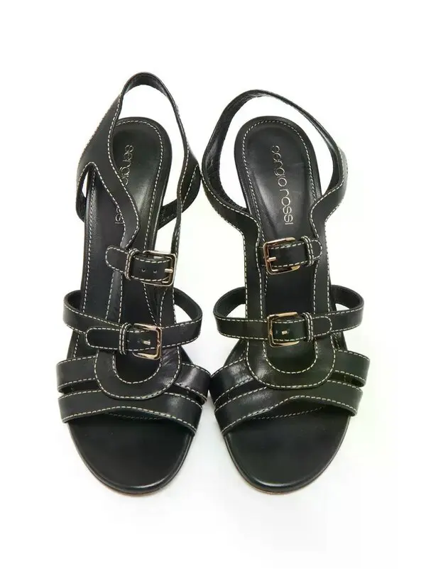 SERGIO ROSSI Leather Heeled Sandals