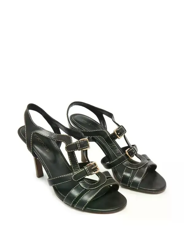 SERGIO ROSSI Leather Heeled Sandals
