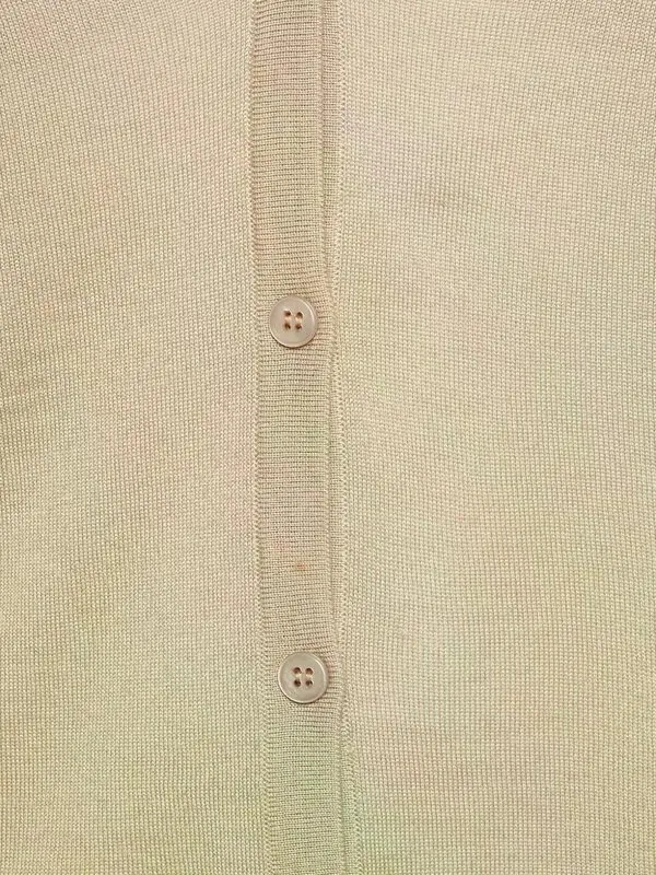 JIL SANDER V-neck Knitted Cardigan