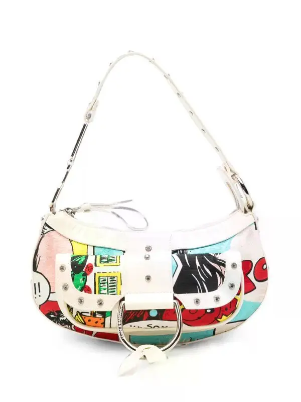Dolce & Gabbana 2000s Comic-print Shoulder Bag - White