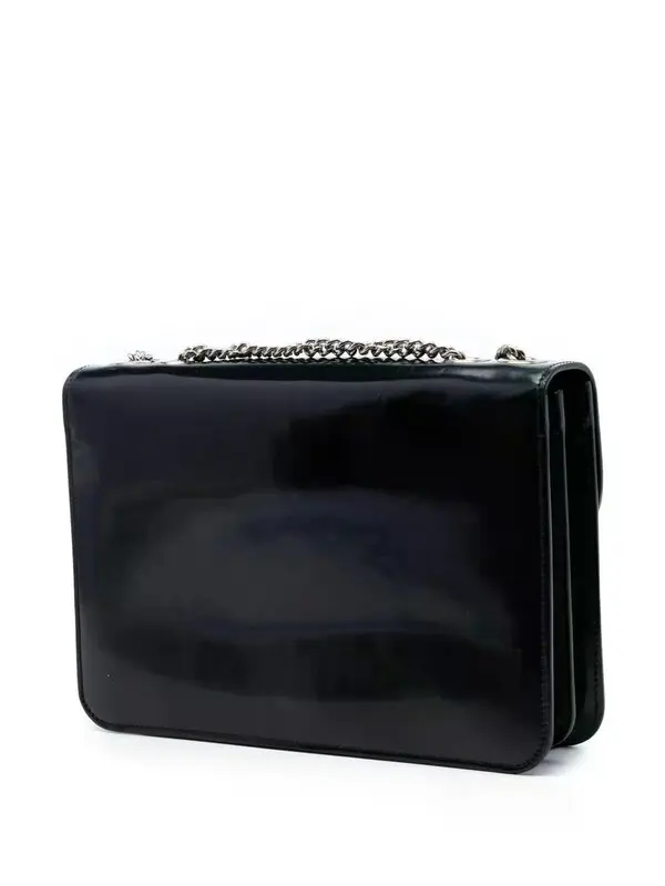 Gucci Patent Leather Interlocking G Crossbody Bag