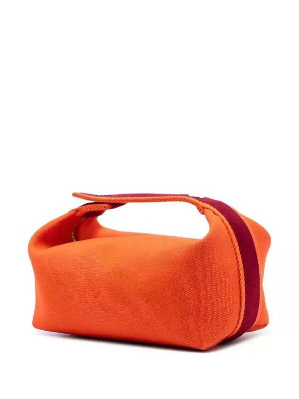 Hermès Small Toile Bride A Brac Case Vanity Bag - Orange