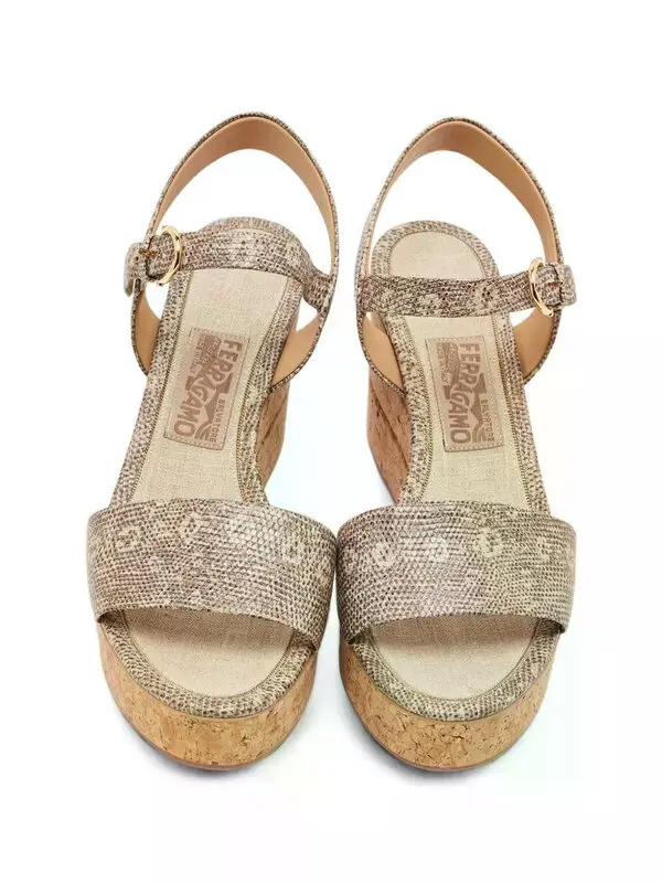 FERRAGAMO Madea Leather Heeled Sandals