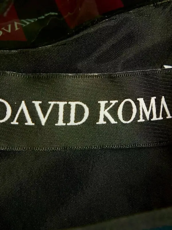 David Koma Hologram Vinyl Trim Skirt Set